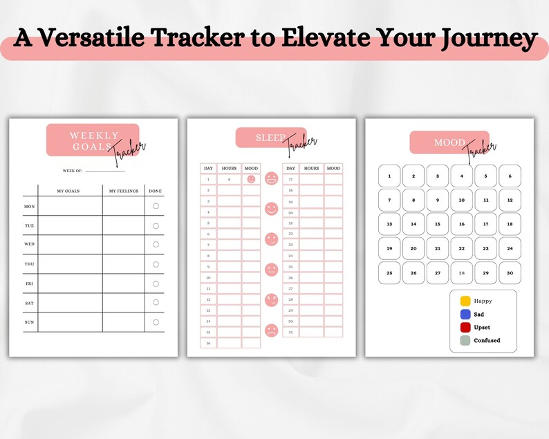 Digital Self-care Planner : Printable Planners & Wellness Organizers ...