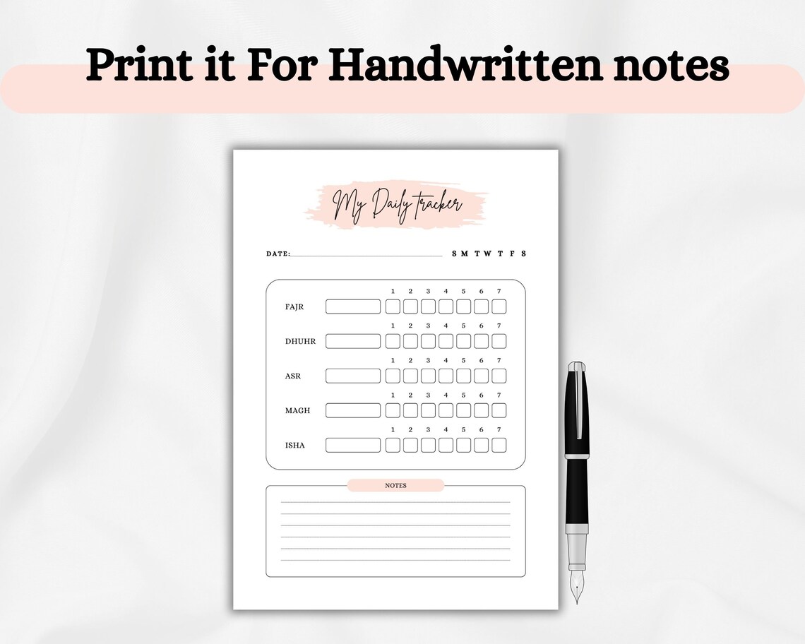 Printable Muslim Planner: Quran Tracker, Islamic Tracker, Salah Tracker ...