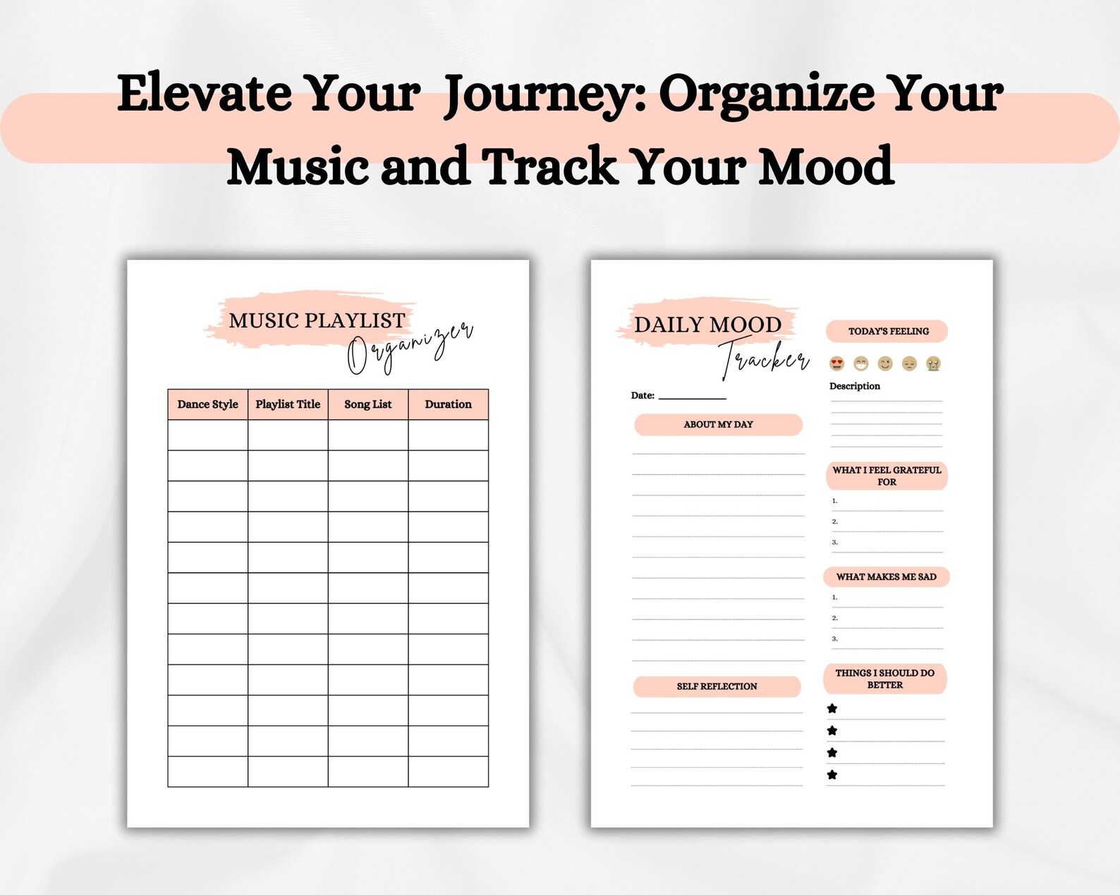 Printable Dance Planner: Dance Routine Planner, Dance Journal, Dance ...