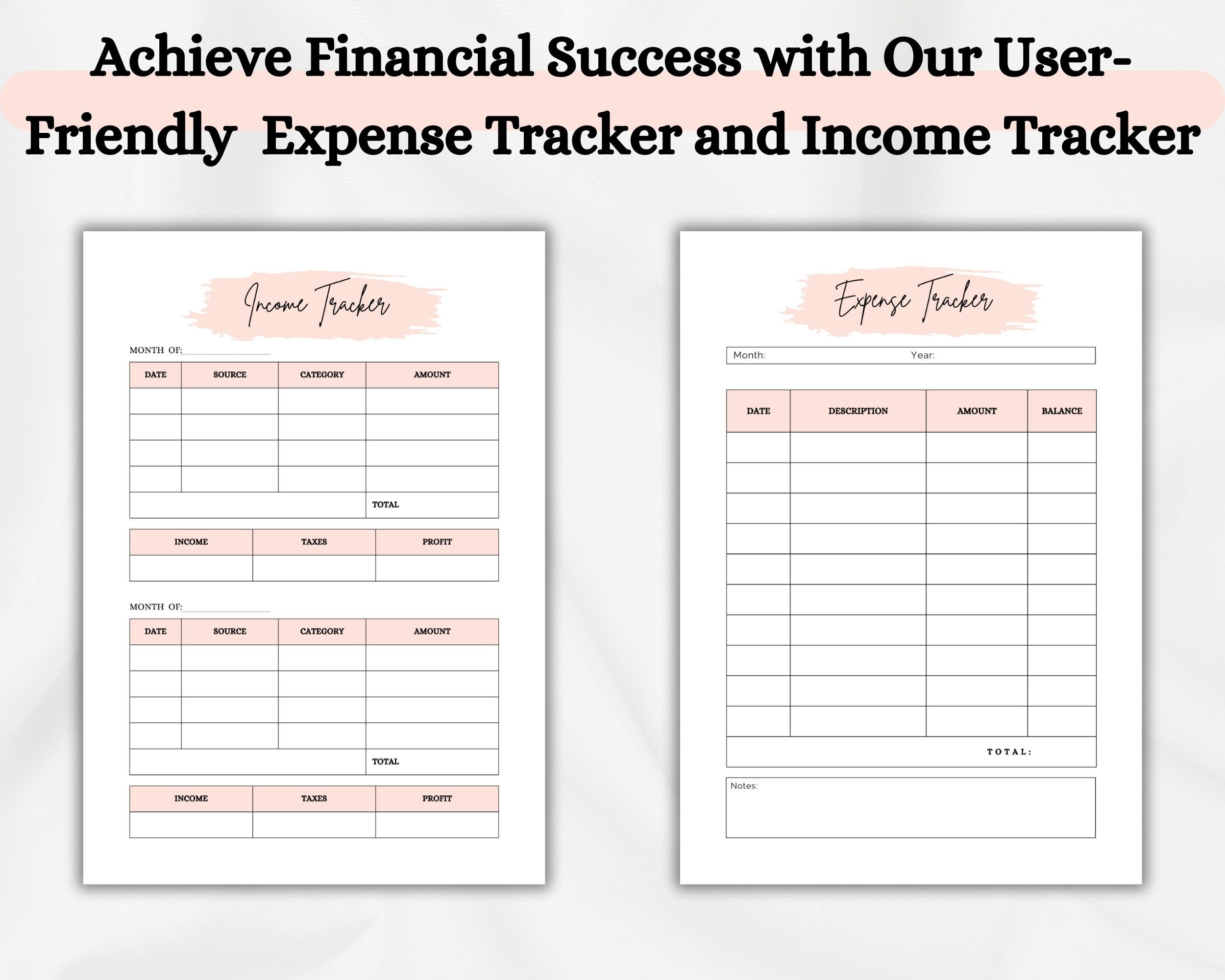 Printable Sales Plan: Sales Tracker, Income Tracker, Expense Tracker ...