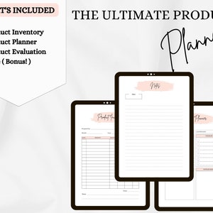 Printable Product Planner: Profit Tracker, Printable Product Launch ...