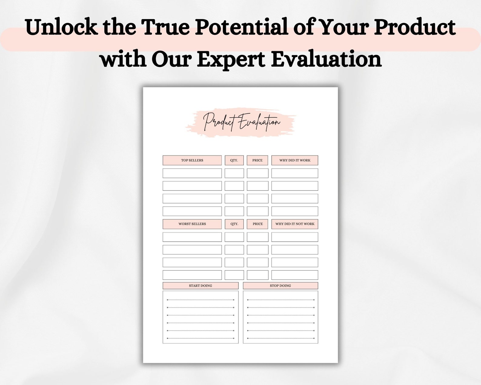 Printable Product Planner: Profit Tracker, Printable Product Launch ...