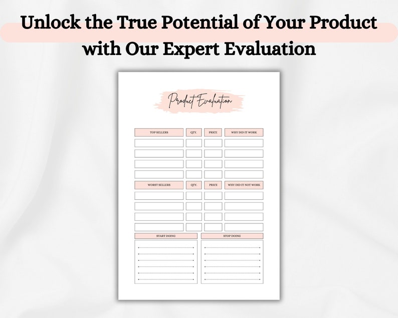 Printable Product Planner: Profit Tracker, Printable Product Launch ...