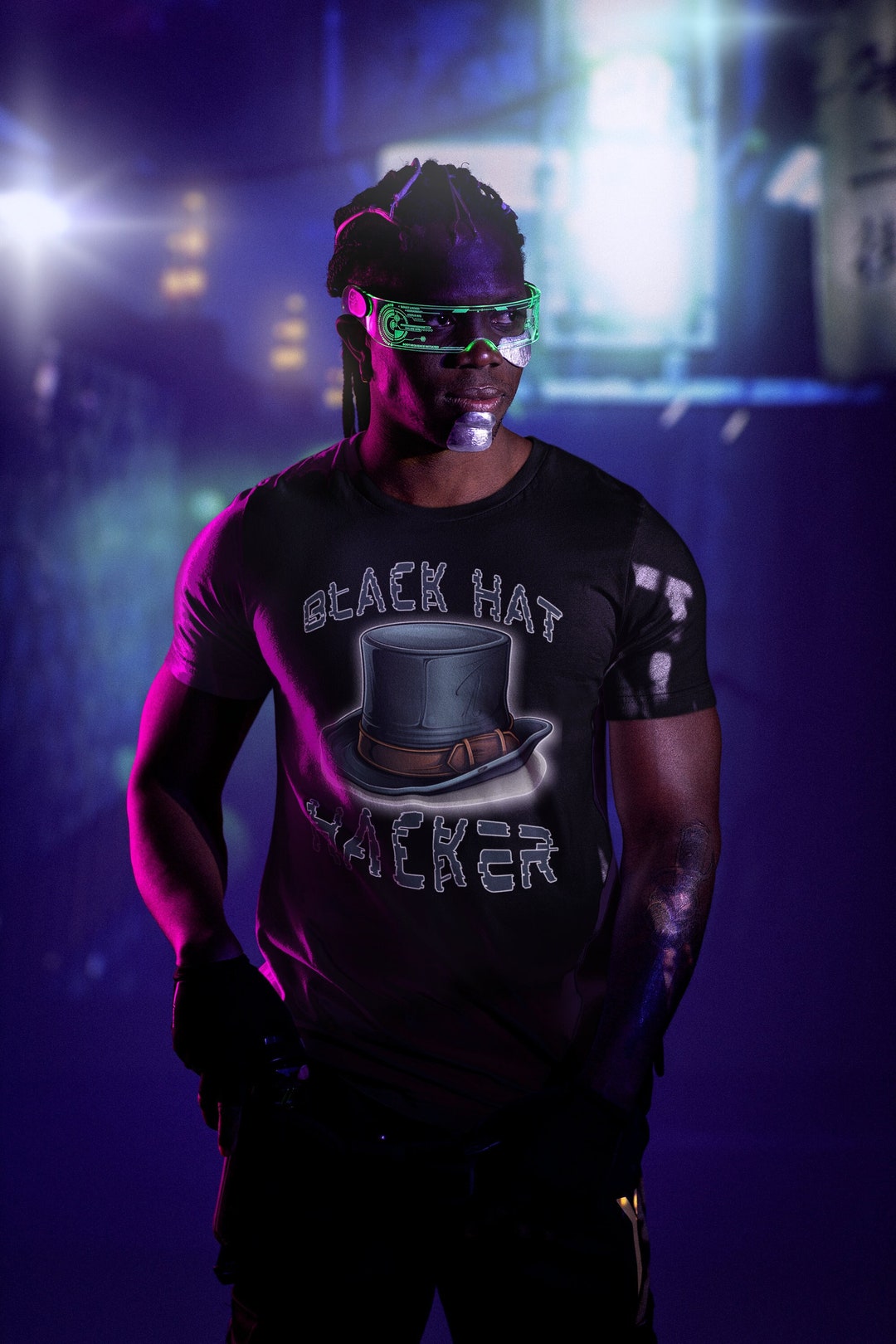 Black Hat Hacker T-shirt, Hacker T-shirt, Cool T-shirt, Funny T-shirt ...