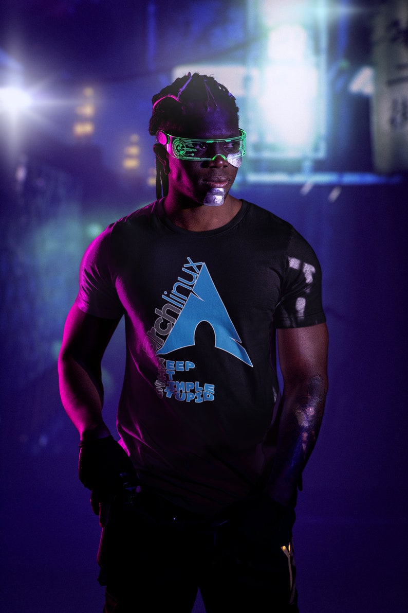 KISS Arch T-shirt, Arch Linux T-shirt, Hacker T-shirt, Keep It Simple ...