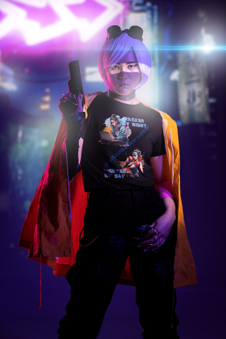 Hacker by Night, Fighter by Day, Hacker T-shirt, Fighter T-shirt, Cool ...