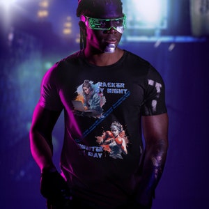 Hacker by Night, Fighter by Day, Hacker T-shirt, Fighter T-shirt, Cool ...