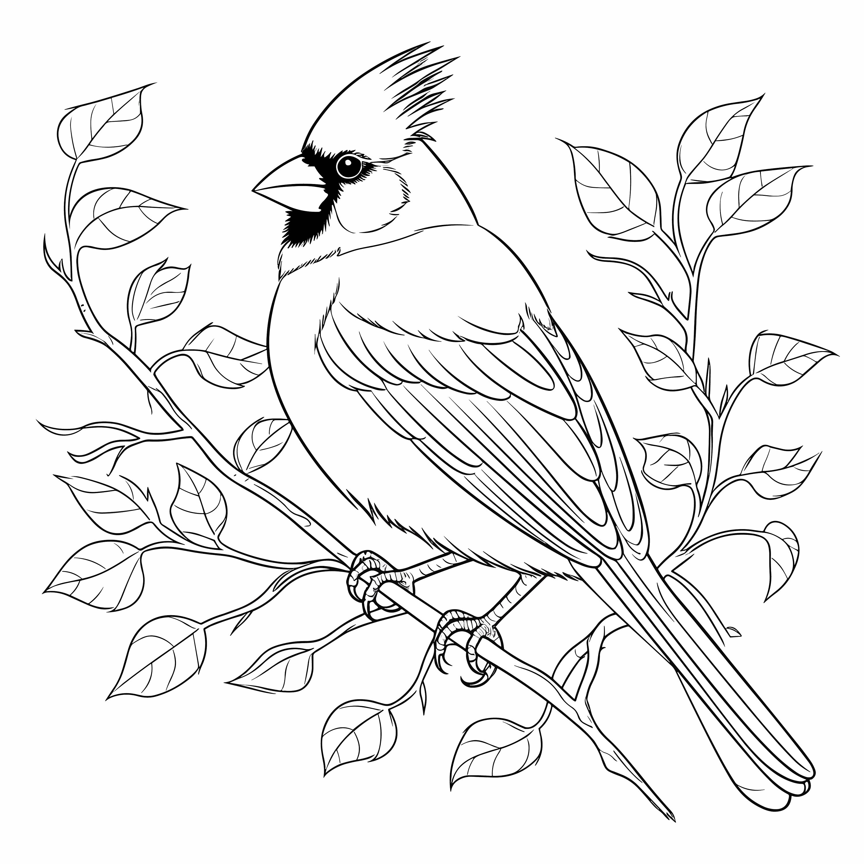 Beautiful Birds Simple Coloring Pages Bluebirds Cardinals Owls Eagles ...