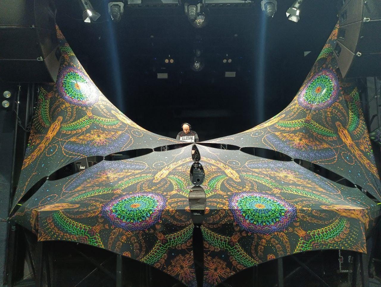 Ceiling Decoration - Cosmic Snakes – TR03 – Uv-canopy – Psychedelic ...