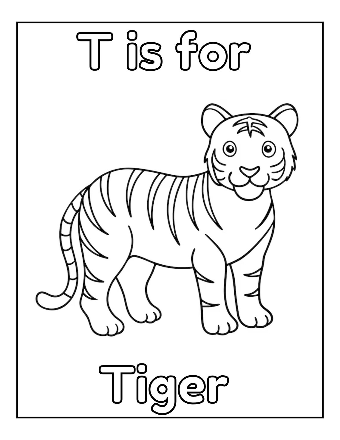 Alphabet Coloring Pages for Preschoolers I Coloring Pages I Animal ...