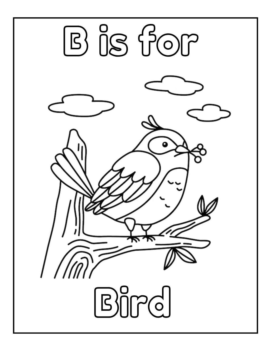Alphabet Coloring Pages for Preschoolers I Coloring Pages I Animal ...