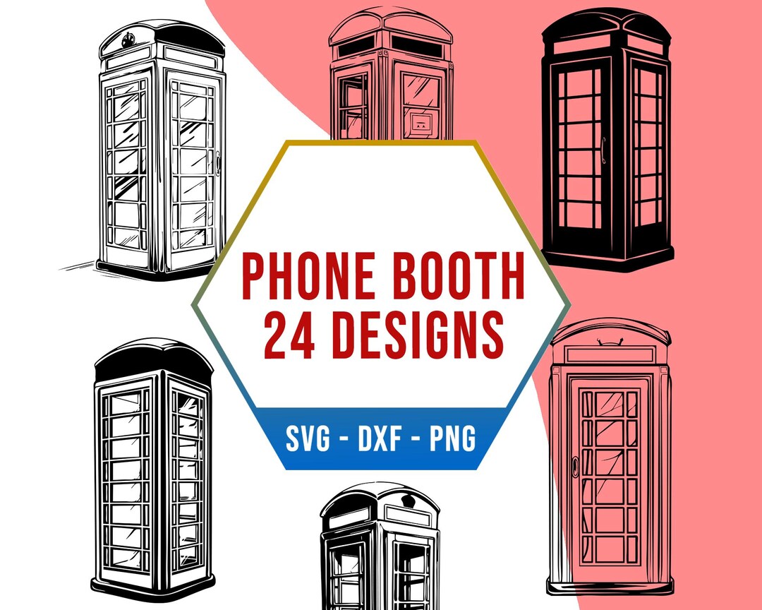 Phone Booth SVG Bundle, London Telephone Stall SVG Pack, Cricut ...