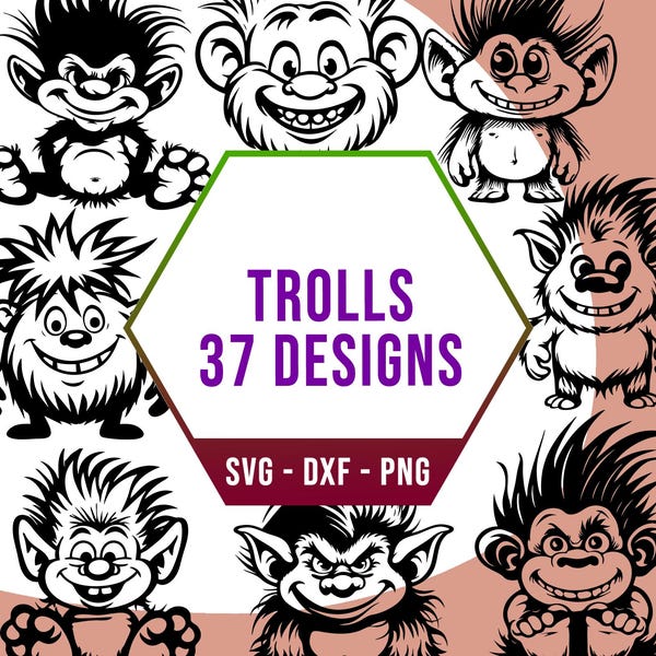 Trolls Svg - Etsy