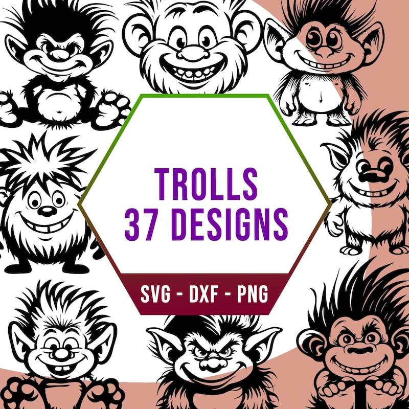 Trolls Movie Svg - Etsy