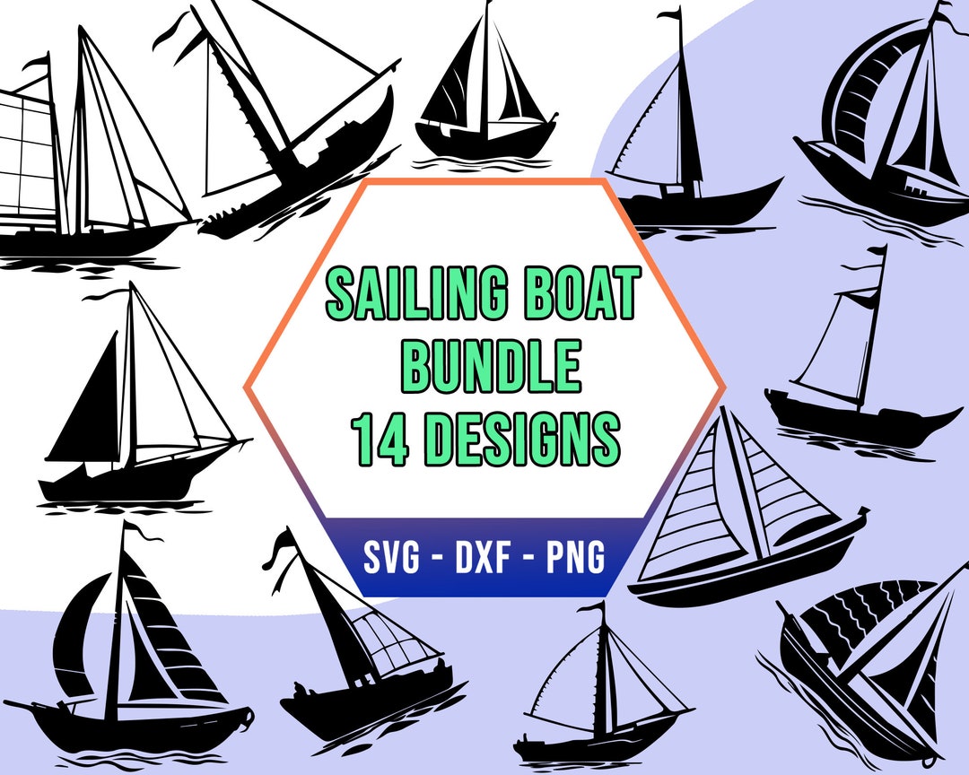 Sailing Ocean Boat SVG Bundle, Sailboat Sea Sloop SVG Pack, Cricut ...