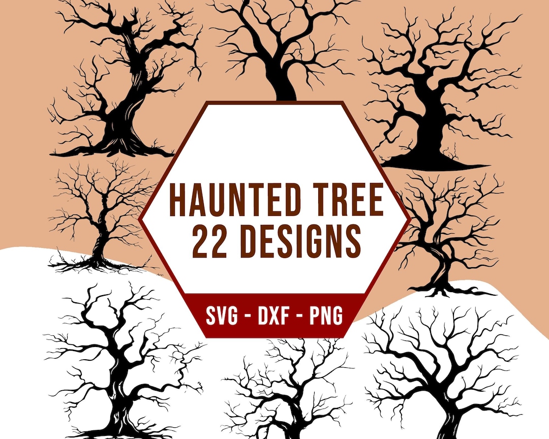 Haunted Tree SVG Bundle, Halloween Spooky Forest SVG Pack, Cricut ...