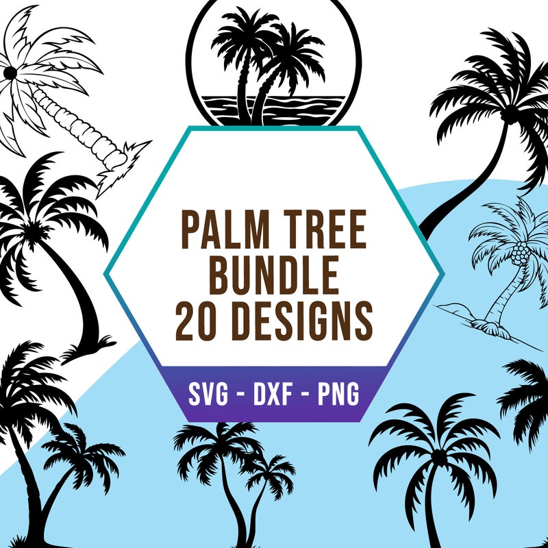 Palm Tree Svg - Etsy