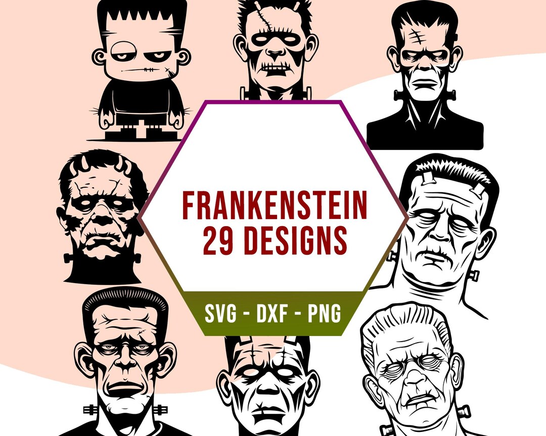 Frankenstein Monster SVG Bundle, Spooky Horror Mutant SVG Pack, Cricut ...
