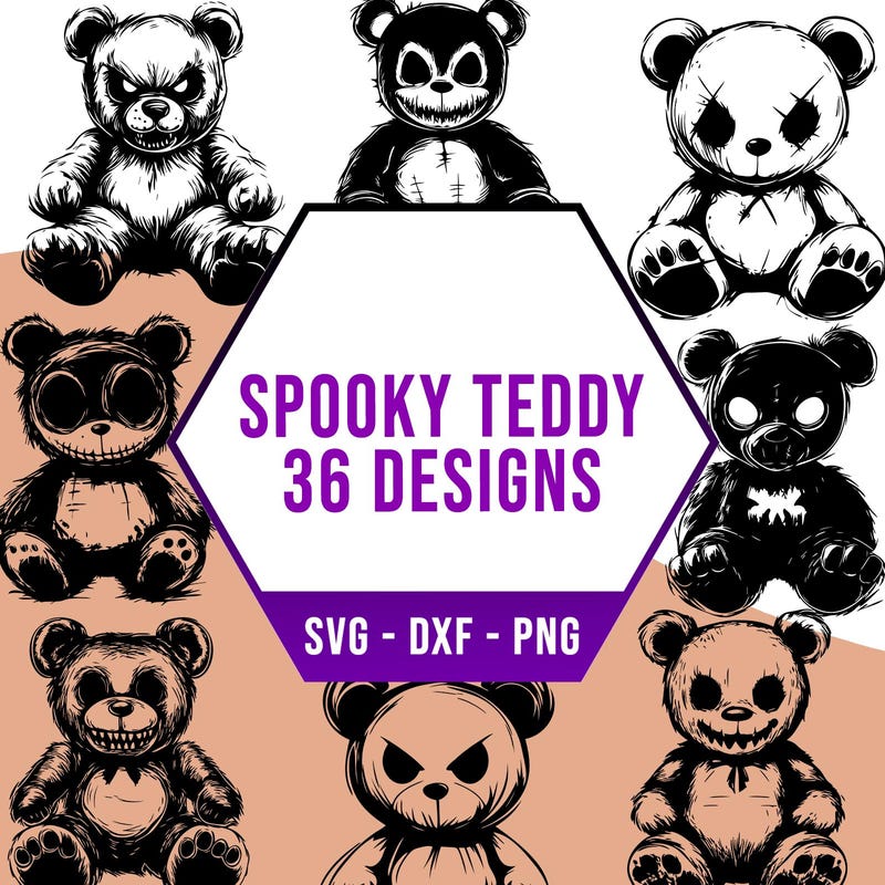 Horror Teddy Bear - Etsy