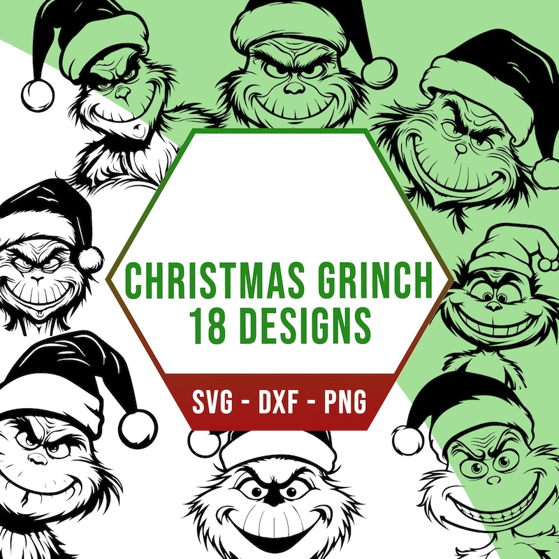 Grinch Svg for Engraving - Etsy