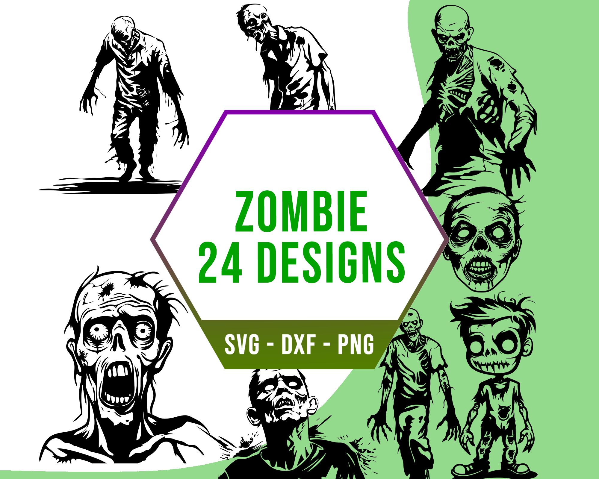 Spooky Zombie SVG Bundle, Scary Undead Monster SVG Pack, Cricut ...