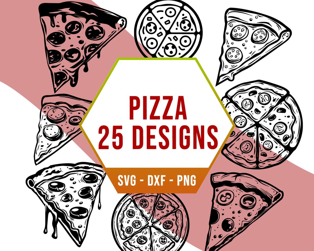 Pepperoni Pizza SVG Bundle, Cheese Topping Slice SVG Pack, Cricut ...