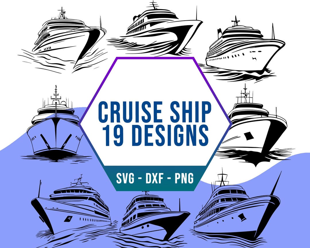 Cruise Ship SVG Bundle, Sea Ocean Travel Boat SVG Pack, Cricut ...
