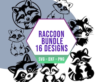 Raccoon Svg Png Bundle Cricut - Etsy