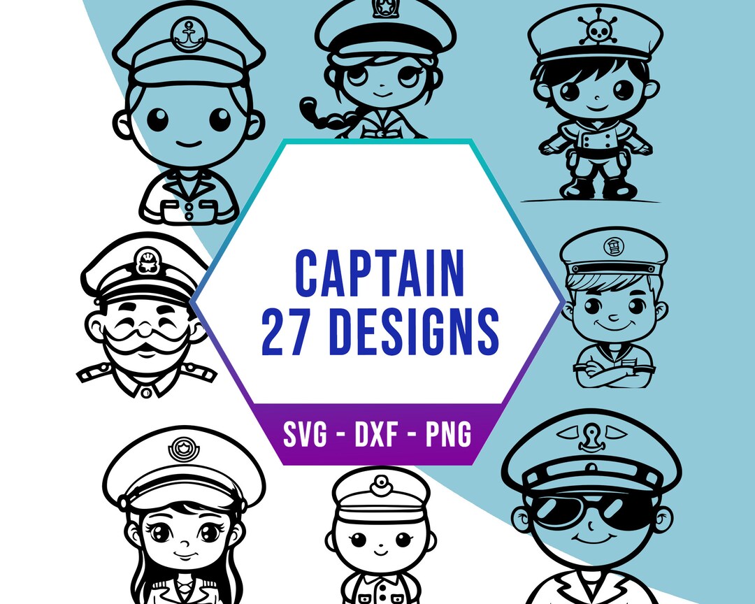 Ship Captain SVG Bundle, Sea Boat Sailor SVG Pack, Cricut Silhouette ...