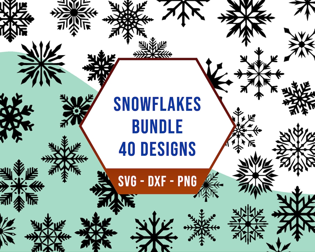 Snowflakes SVG Bundle, Winter SVG Pack, Cricut Silhouette Files for ...