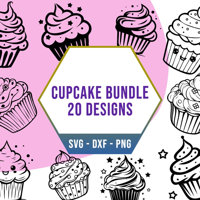 Cupcake Svg - Etsy