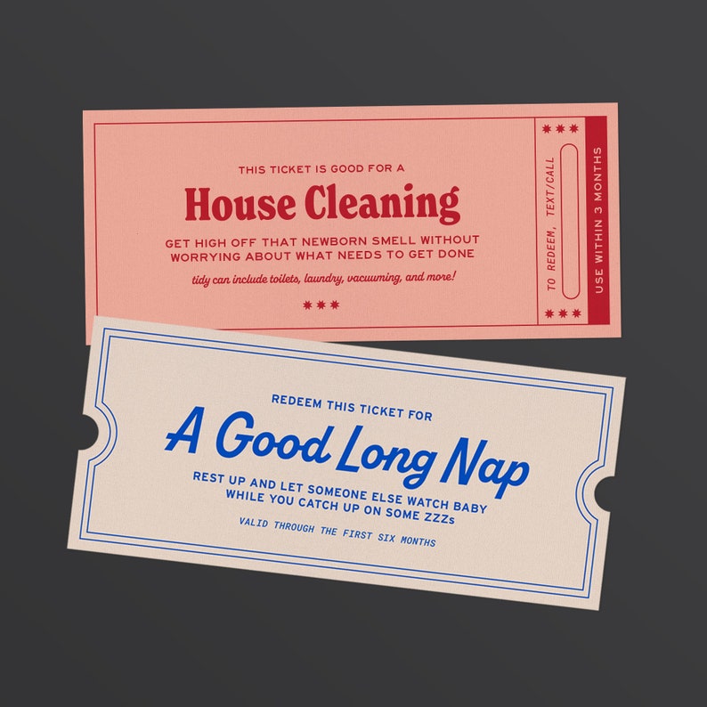 Postpartum Favor Coupons - Perfect Gift! / 8.5x11" Instant Download ...