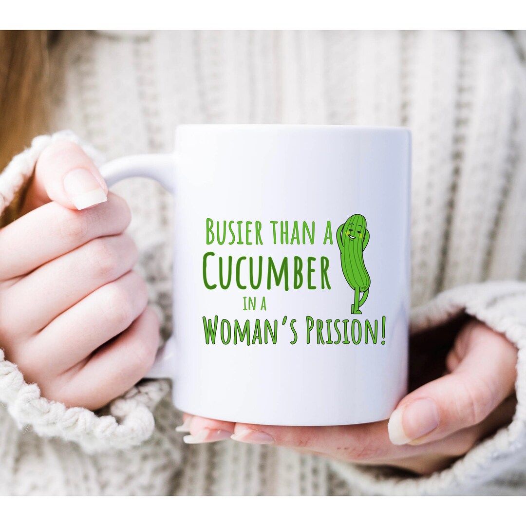 Funny Cucumber Joke Coffee Mug: Rude Humor Ceramic Cup - Etsy