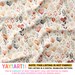 Cottagecore Heart Flowers Seamless Pattern, Neutral Earthy Love Pattern ...