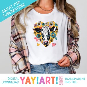 Heart Cow Transparent PNG Clipart, Cute Dairy Cow Hearts Flowers ...