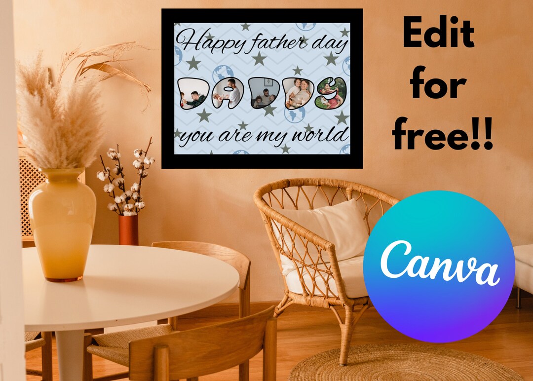Fathers Day Gift, Fathers Day Frame, DIY Craft Gift for Dad, Fathers ...