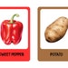 Vegetable Cards, Printable Flashcards, Learning Vegetables, Montessori ...