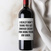 Funny Wine Labels Stickers, Gift Wine Bottle White Labels for Gifting ...