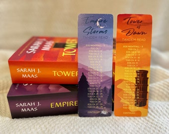 Throne of Glass Tandem Bookmarks SJM Bookmarks Acotar Crescent City ...