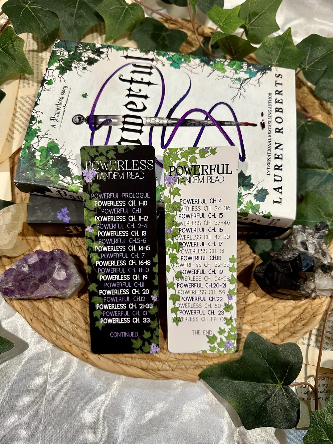 Powerful Powerless Tandem Read Bookmarks - Etsy