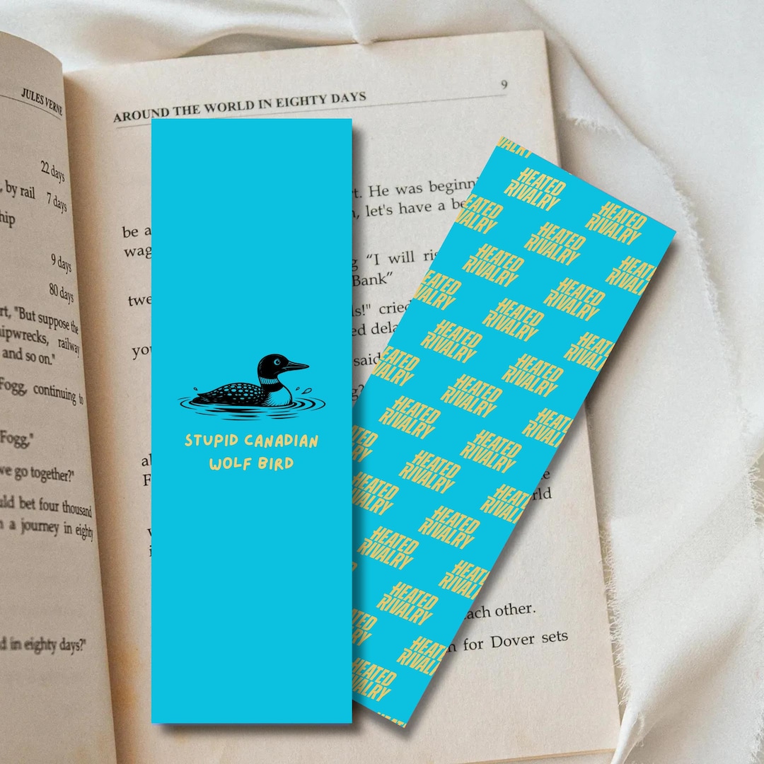 Heated Rivalry Cottage Quote Double Sided Bookmark | Hockey Romance ...