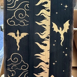 Iron Flame Vinyl Stencil - Clouds - Etsy