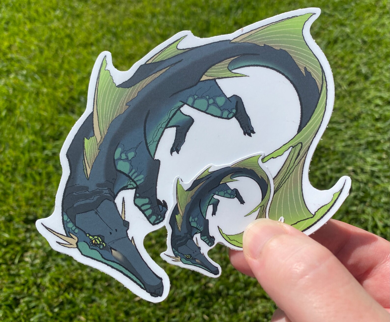 Barb Finned Saltwater Crocodile Sticker - Crocodile Sticker, Animal ...