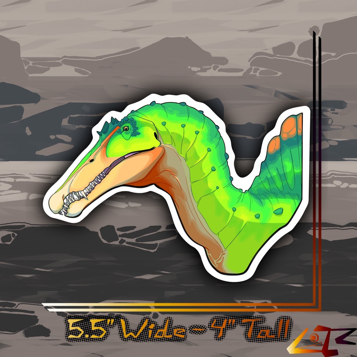 Stickersaurians: Cretaceous - Spinosaurus | Spinosaurus Sticker ...