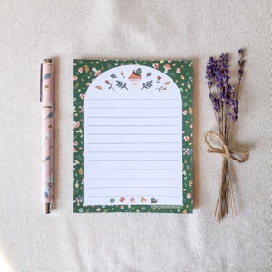 Mushroom Forest Notepad | Memo Pad | Writing Pad | Journal | Planner ...