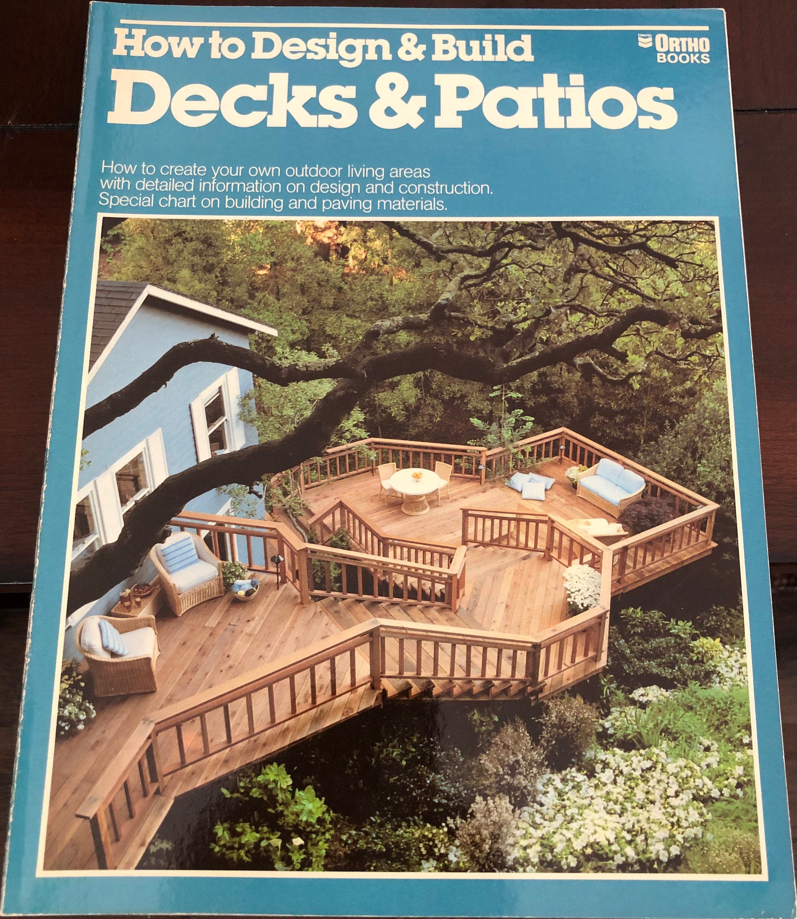 Vintage How to Design & Build Decks and Patios Book Ortho Books 1979 - Etsy