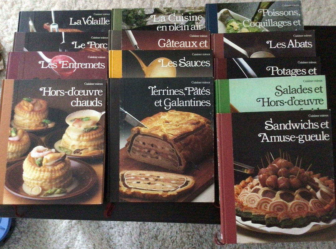 Vintage Cuisiner Mieux French Time Life Hardcover Cook Books Set of 13 ...