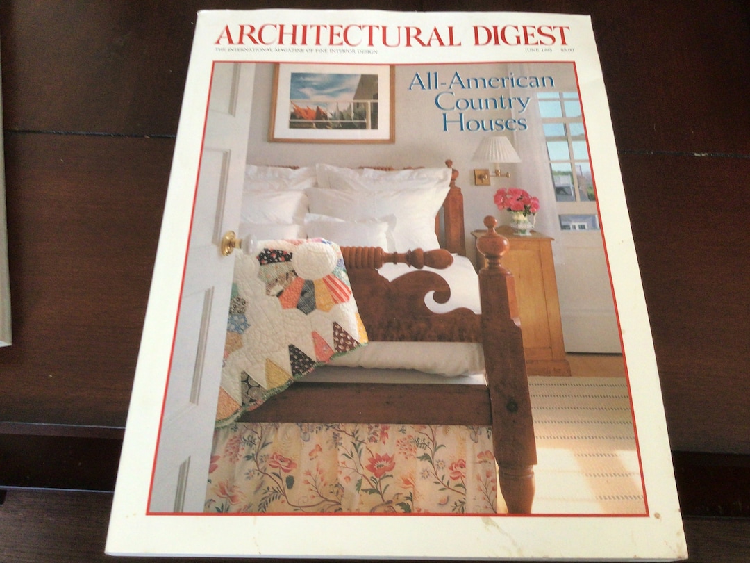 Vintage Architectural Digest Magazine June 1995 - Etsy