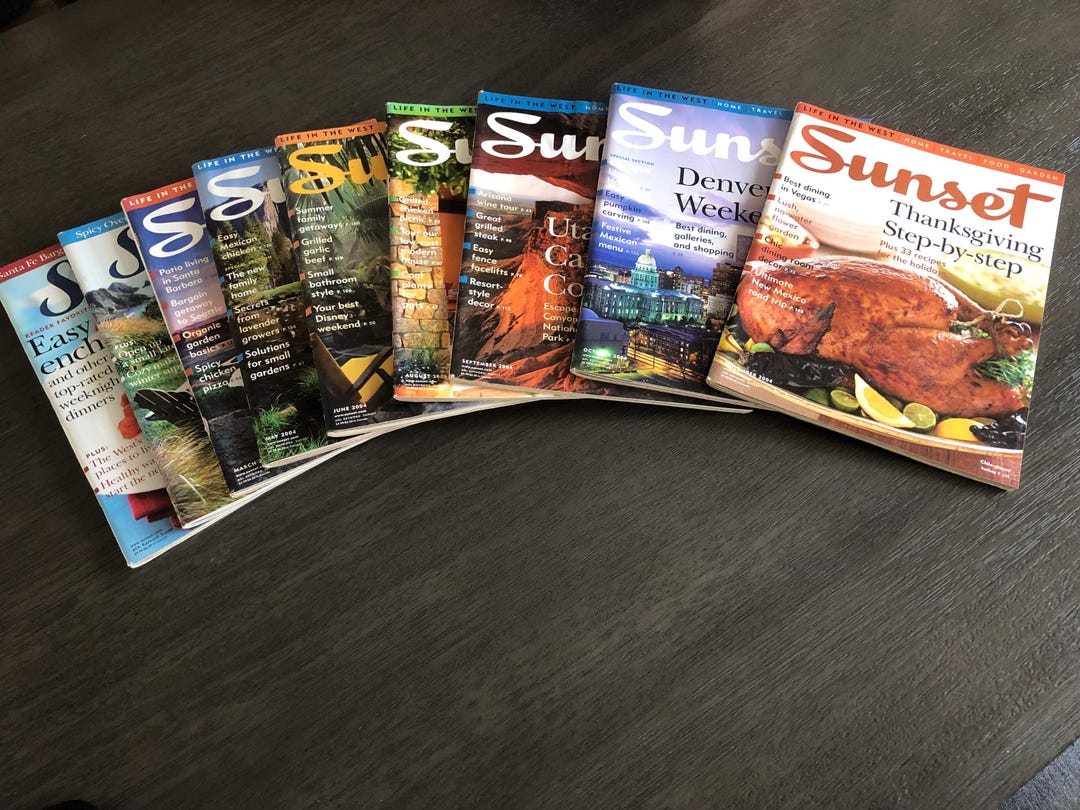 Sunset Magazines 2004 (9 Issues) - Etsy