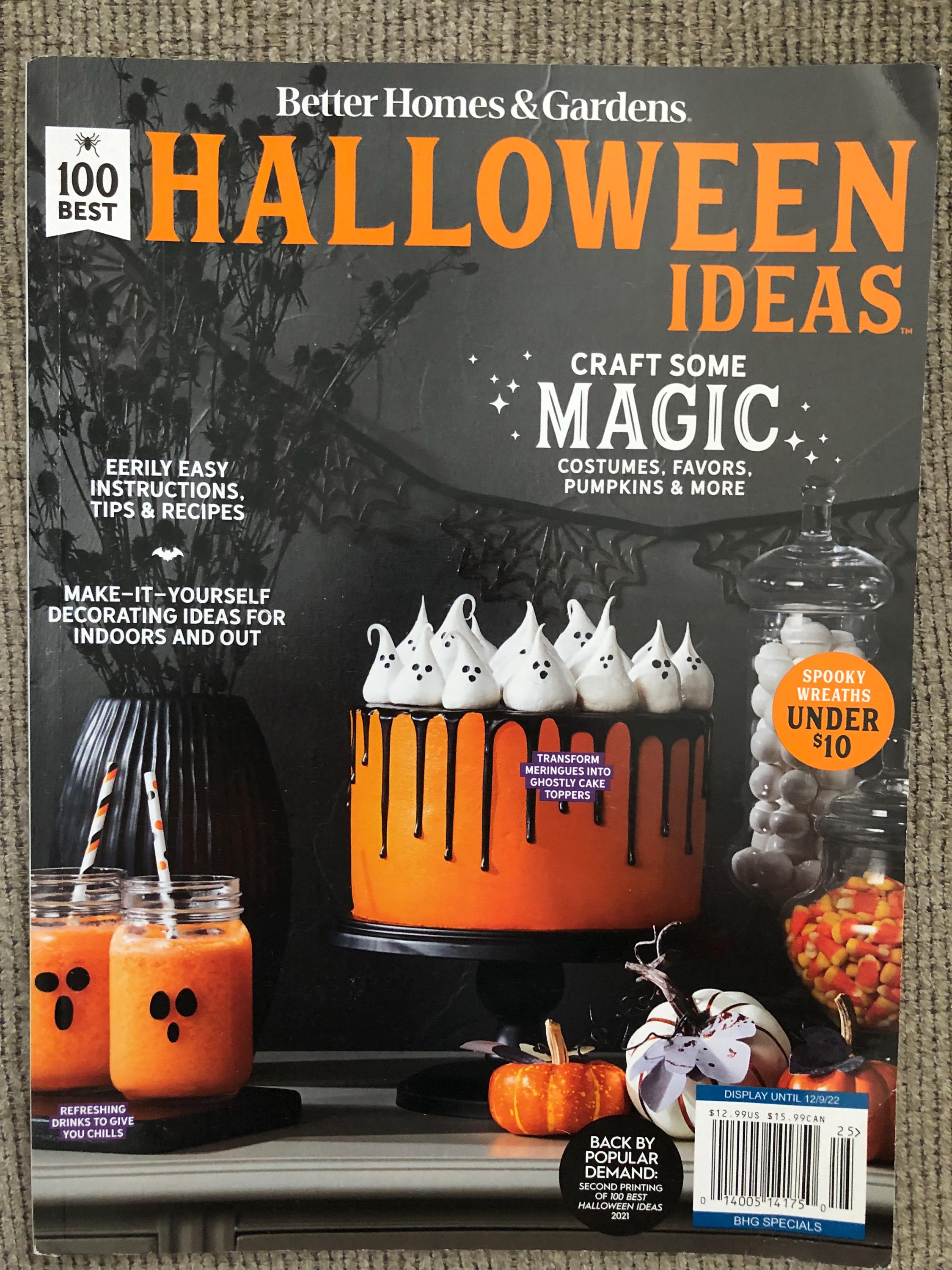 100 Best Halloween Ideas Magazine by Better Homes & Gardens 2022 - Etsy